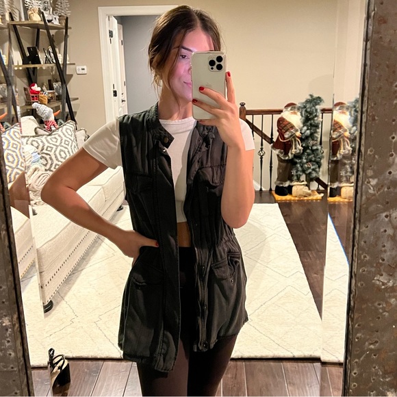 Matty M | Jackets & Coats | Green Cargo Vest | Poshmark